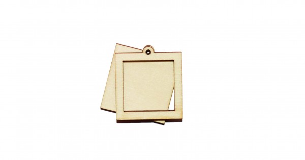 Set Doua Figurine Patrate Blank - 33x30 mm
