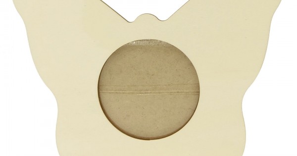 Rama Foto din Lemn Blank - Fluture - 20x16 cm
